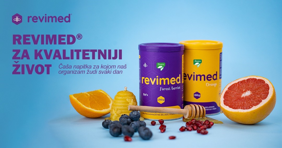 REVIMED® za kvalitetniji život | BIO matična mliječ, Med, Željezo, Stevija